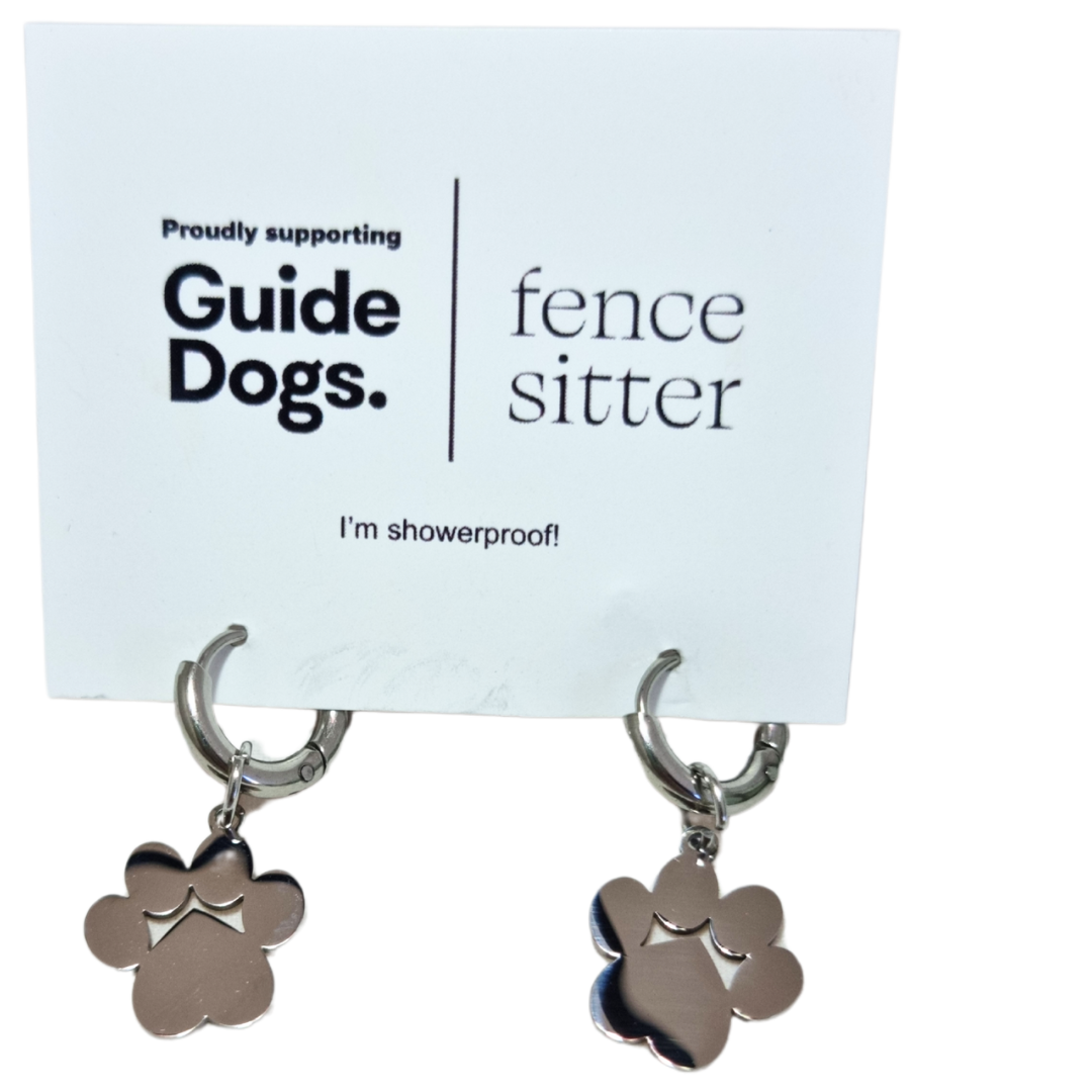 Earrings - Huggie Paws - Guide Dogs SA/NT